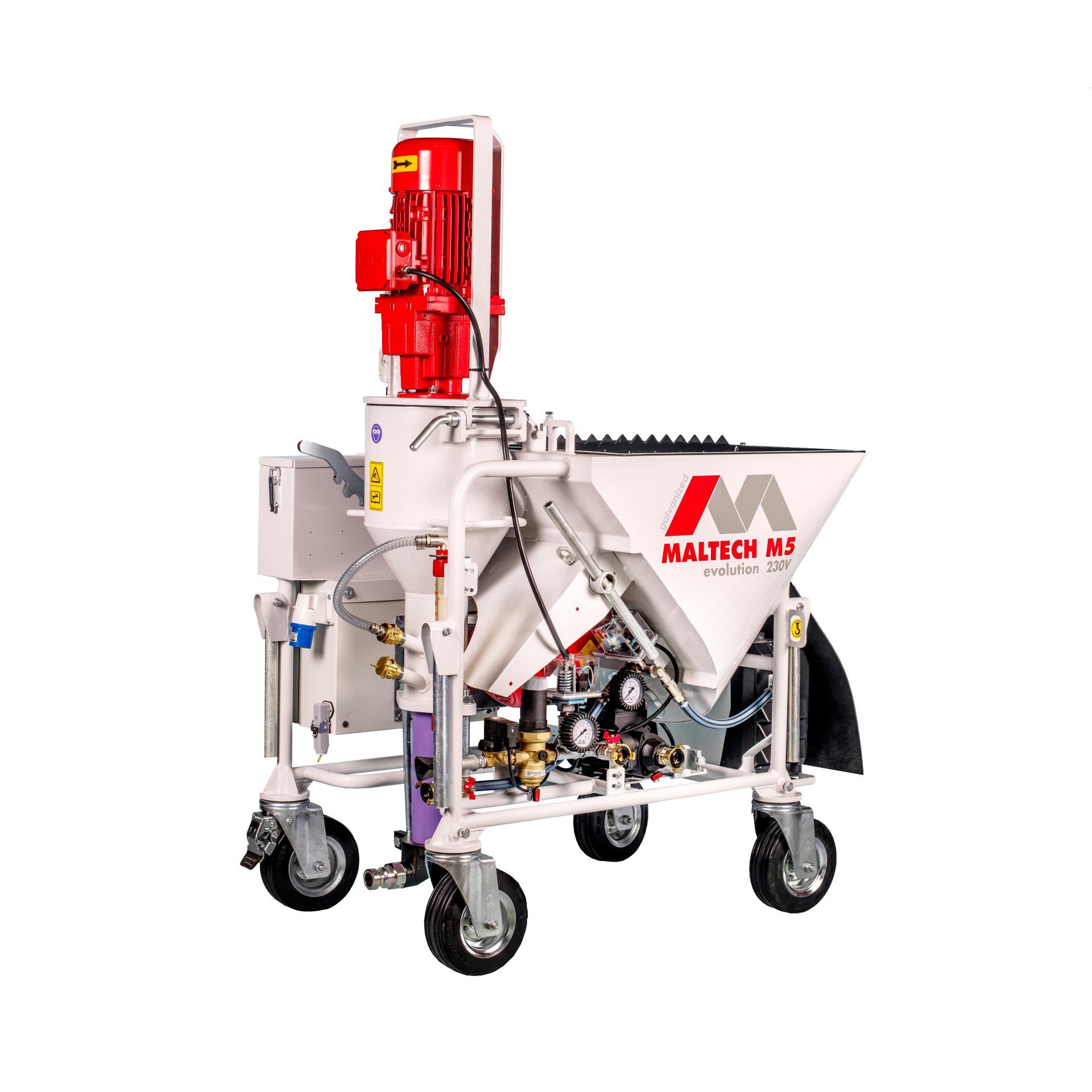 M5 evolution , the 230 V plastering machine by Maltech